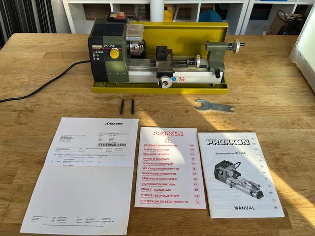 PROXXON FD 150/E Precision Lathe, hardly used, with manual £300.00 ...