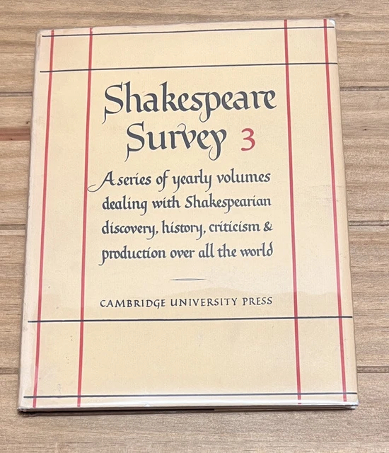 LOT WILLIAM SHAKESPEARE SURVEY 6 Journal HB Volumes 3 4 12 13 19 21 ...