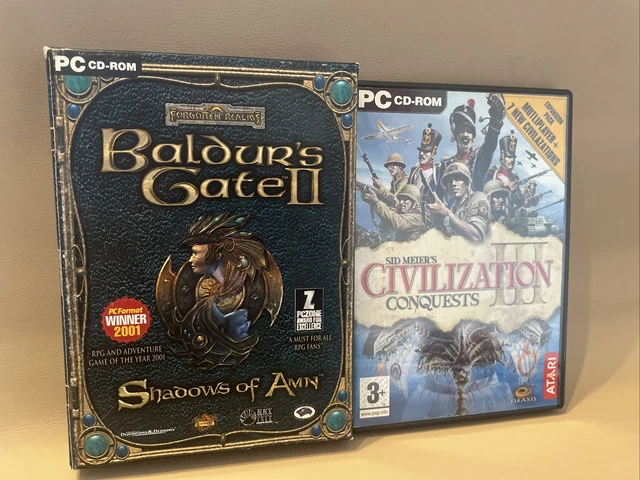 GIOCHI CD-ROM PC Baldurs Gate 2 e Civilization 3 EUR 4,67 - PicClick IT