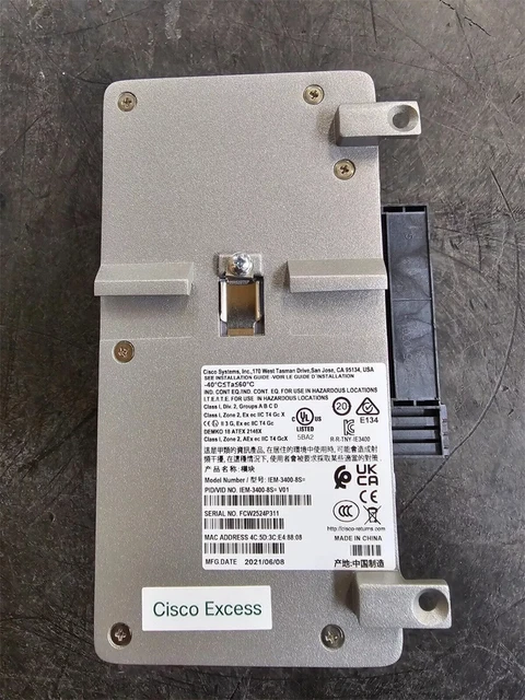 CISCO IEM-3400-8S CATALYST IE3400 8-Port GE SFP Expansion Module $7,049 ...