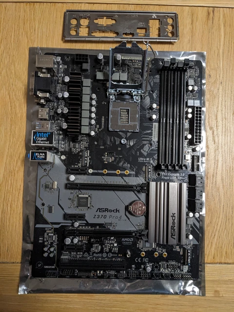 ASROCK Z370 PRO 4 Motherboard + 2x 8gb DDR4 Ram(Untested Bundle) No CPU ...