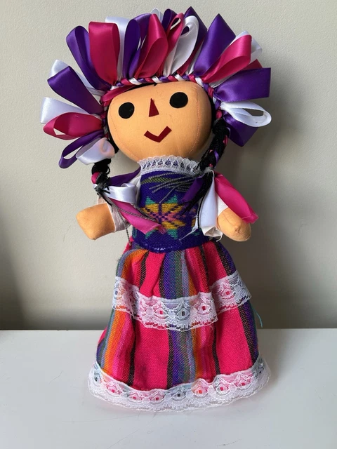 HAND MADE MEXICAN Rag Doll In Traditional Folkloric Dress.12 ...