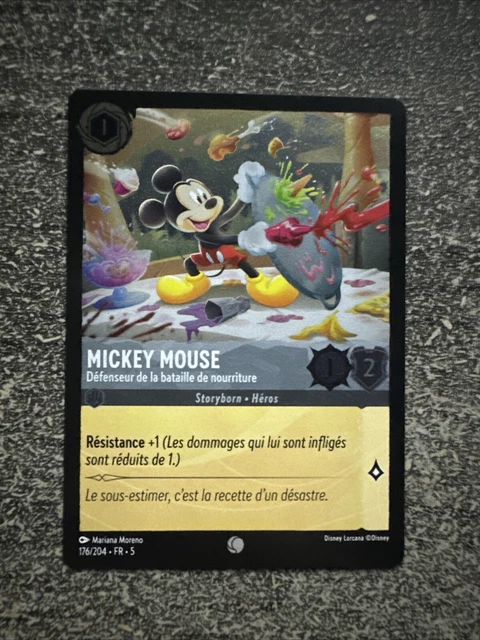 CARTE LORCANA CHAPITRE 5 Brillante - 176/204 Mickey Mouse Neuf Fr EUR 3 ...
