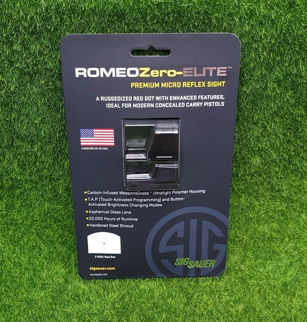 SIG SAUER ROMEOZERO-ELITE 1x24mm 3 MOA Red Dot Micro Reflex Sight ...