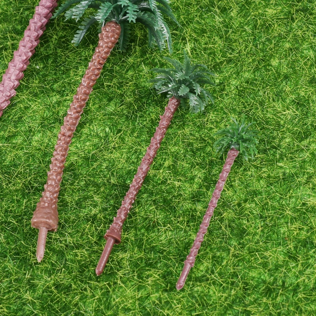 10 PCS MODELLO Di Palma Mini Alberi Albero Miniatura Decorazione ...