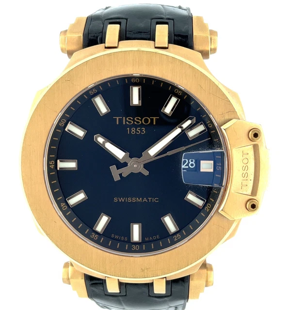 OROLOGIO DA UOMO TISSOT SWISSMATIC Cassa automatica tono oro quadrante ...