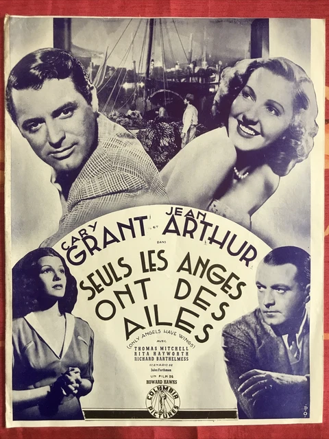 CINÉMA SEULS Les Anges Ont Des Ailes 1939 Synopsis Gary Grant EUR 30,00 ...
