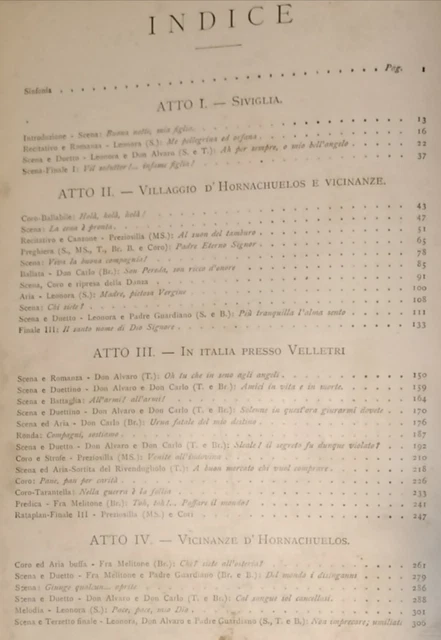 LA FORZA DEL Destino Melodramma Piave Giuseppe Verdi Canto Pianoforte ...