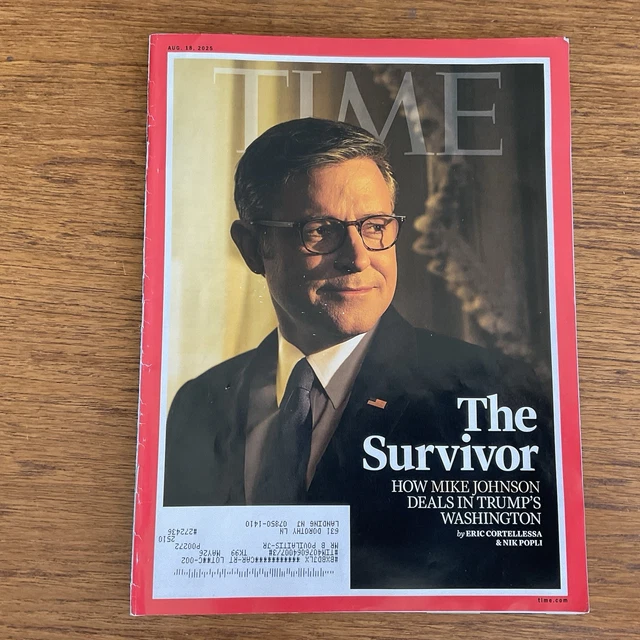 TIME MAGAZINE 2025 August 18~Mike Johnson~Gaza~Giorgia Meloni~Erling ...