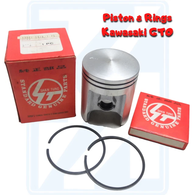 KAWASAKI KH110 GTO Kh 110 Piston Et Anneaux Oversize 1.75 New Bonne ...