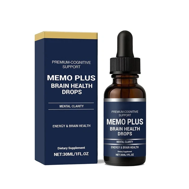 MEMO PLUS BRAIN Health Drops 30ml Drops for Energy & Brain Health F4I3 ...
