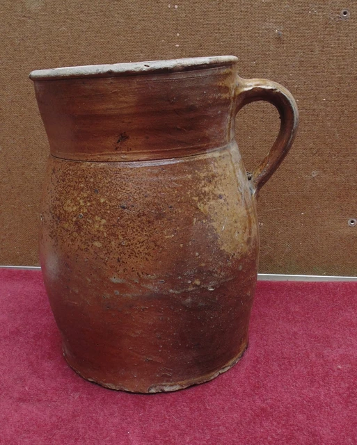 RARE MAGNIFIQUE ANCIEN grand broc pichet en grès du Puisaye tres bon etat EUR 89,99 - PicClick FR