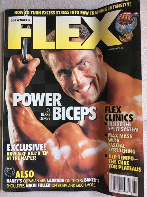 RARE JOE WEIDER Flex Magazine 3/91 NPC IFBB BODYBUILDING BODYBUILDER MR ...