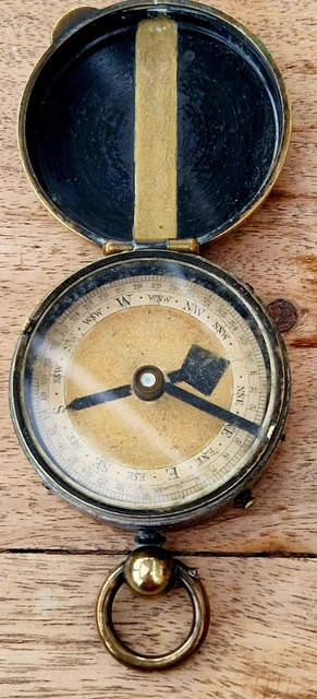WW1 MILITARY BRITISH Army Antique Compass Jh Stewart 1896 Poss. Boer ...