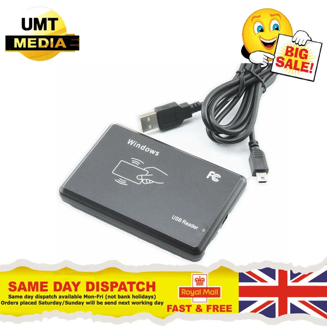 USB 125KHZ CONTACTLESS Proximity Card ID Reader RFID EM4100 EM4102 ...