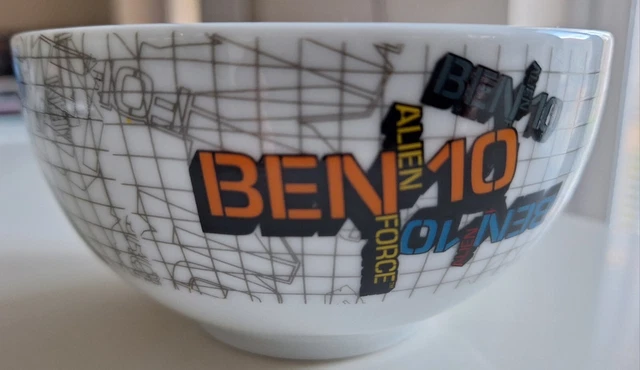 BEN 10 ALIEN Force Cartoon Network Ceramic Cereal Breakfast Bowl / Soup ...