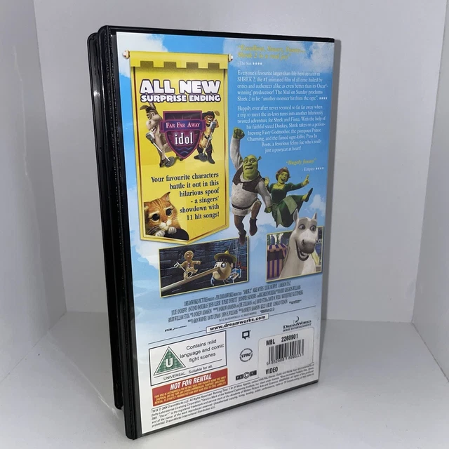 SHREK CHILDREN'S FAMILY U PG VHS VIDEO TAPES £3.30 - PicClick UK