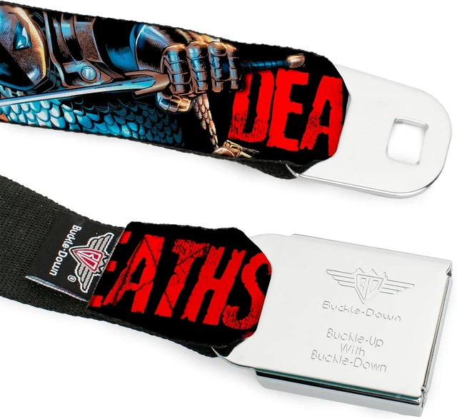 NEW 52 DEATHSTROKE Face Close-Up Full Color Red Seatbelt Bel (US IMPORT ...