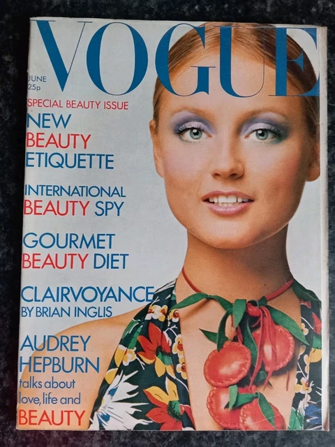 VOGUE - JUNE 1971 - AUDREY HEPBURN Interview - Scarce Issue £125.00 ...