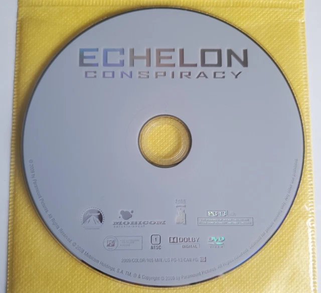 ECHELON CONSPIRACY LOOSE Disc DVD Paramount Pictures Movie $2.00 ...