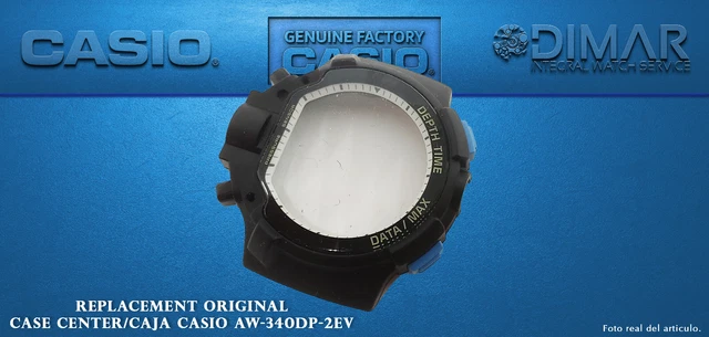 ORIGINAL VINTAGE REPLACEMENT Caja/Case Center Casio AW-340DP-2EV, Nos ...