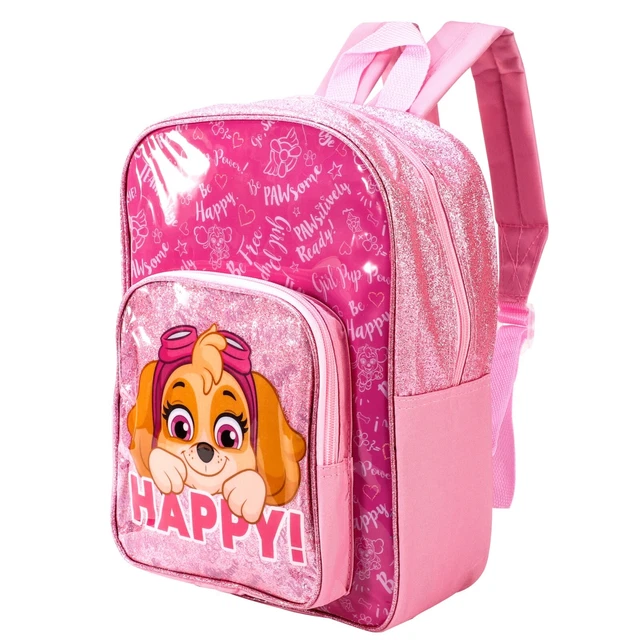 SKYE PAW PATROL Happy Deluxe Backpack Character Licensed Girls Children ...