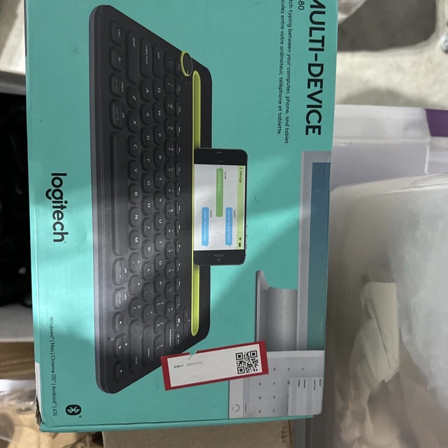 LOGITECH K480 MULTI-DEVICE Bluetooth Keyboard - Black $30.00 - PicClick
