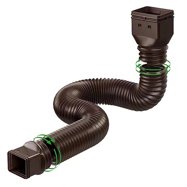 RAIN GUTTER DOWNSPOUT Extensions Flexible Down Spout Drain Extender ...