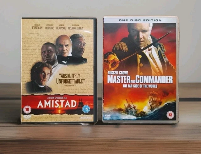 AMISTAD / MASTER And Commander DVD - Period Drama Ship Adventure - 2 ...