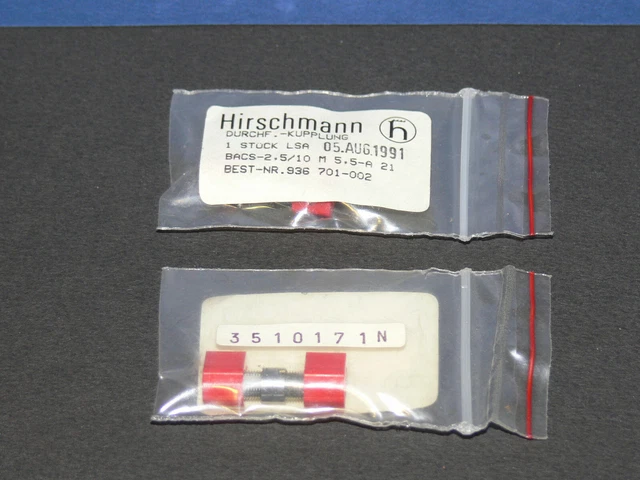 HIRSCHMANN LSA OPTO / LWL Presse-étoupe Raccord/Connecteur 2 Pièces Lot ...