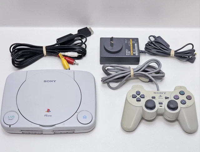 SONY PSONE PLAYSTATION 1 PS1 Slim Console Bundle - PAL - SCPH-102 ...