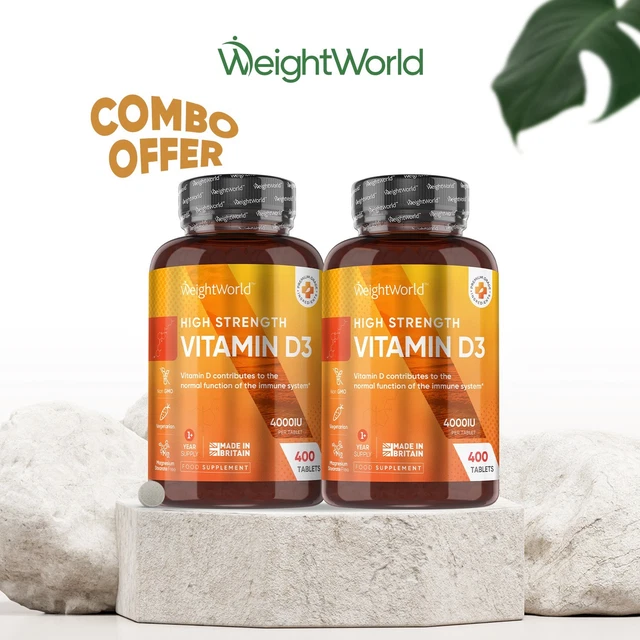 VITAMIN D3 - 800 Tablets - 4000IU - 1+ year supply - Teeth, Bone ...