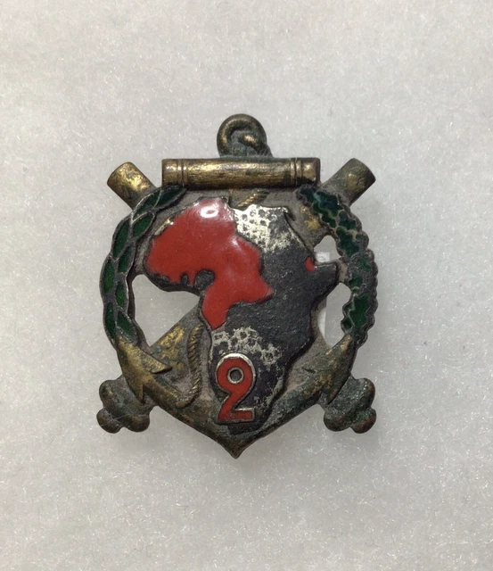 FRANCE TDM -INSIGNE 2° R.A.C. Rgt d’Artillerie Coloniale émail, Drago Ber EUR 20,00 - PicClick FR