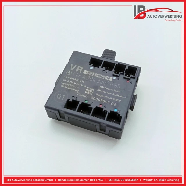 MERCEDES BENZ C-CLASS W204 C220 CDI control unit door V.R A2048207085 ...