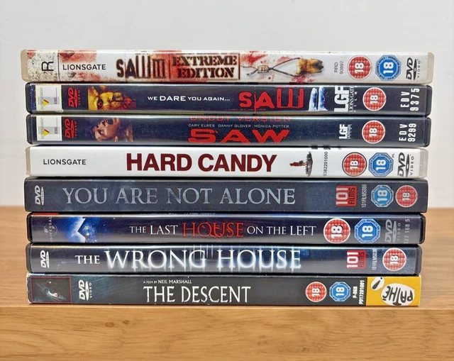 8 X HORROR DVD bundle £4.38 - PicClick UK