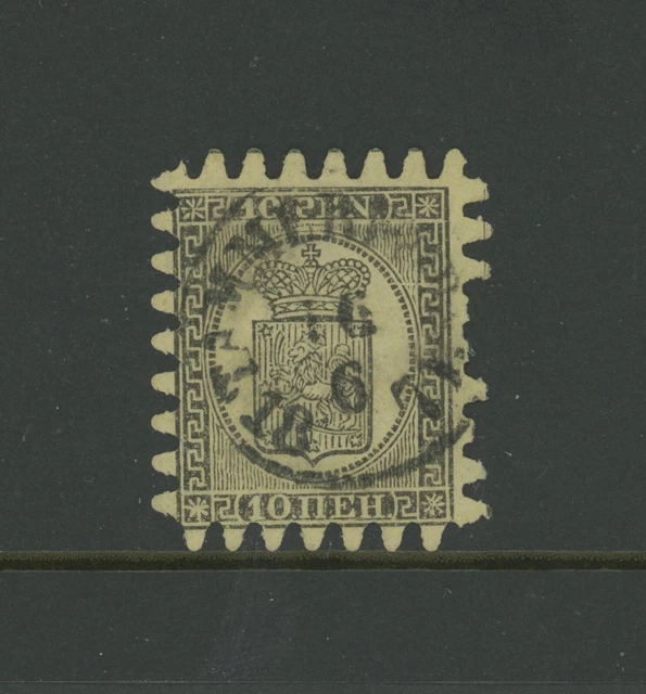 FINLAND SCOTT #8 F-VF usato alcuni denti corti timbro gatto $300 EUR 51 ...