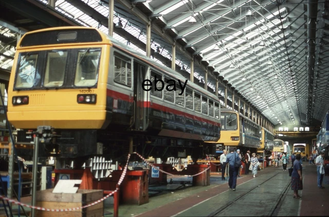 35MM RAILWAY SLIDE- BR DMU Class 142. 142007 @ Doncaster Works £4.10 ...