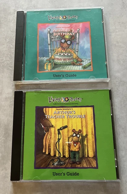 LIVING BOOKS - Arthur's Birthday & Arthur's Teacher Trouble - CD Rom ...