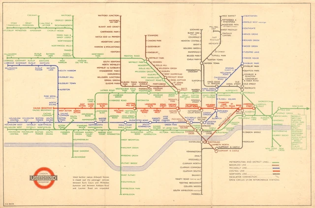 LONDON UNDERGROUND METROPOLITAN Line Map Carriage Map Easier To Display ...