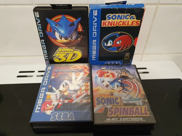 SONIC MEGA DRIVE bundle - Spinball, Sonic and Knuckles, Sonic 3D ...