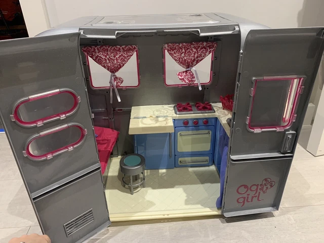 OUR GENERATION OG Dolls RV Camper Van Trailer Caravan Coral £35.00 ...