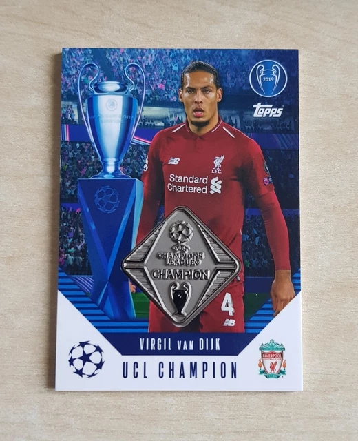 VIRGIL VAN DIJK UCL Champion Relic Card UCLC-VVD - Topps Match Attax 24 ...