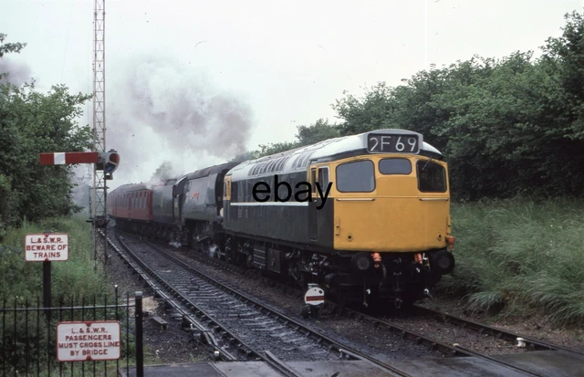 35MM SLIDE- BR Diesel Loco Class 27. 27007 & Diesel Electric Class 34 ...
