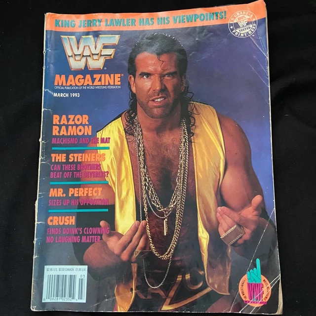 WWF OFFICIAL WRESTLING Magazine, March 1993, Razor Ramon $19.99 - PicClick