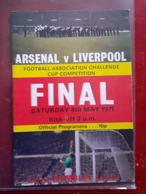 10 ARSENAL FOOTBALL Programmes. Cup Finals/past leagues. 1970/71- 90/91 ...