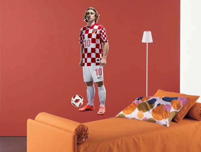 WANDTATTOO FUSSBALL FUSSBALLER Luka MODRIC Kroatien Wand Aufkleber ...