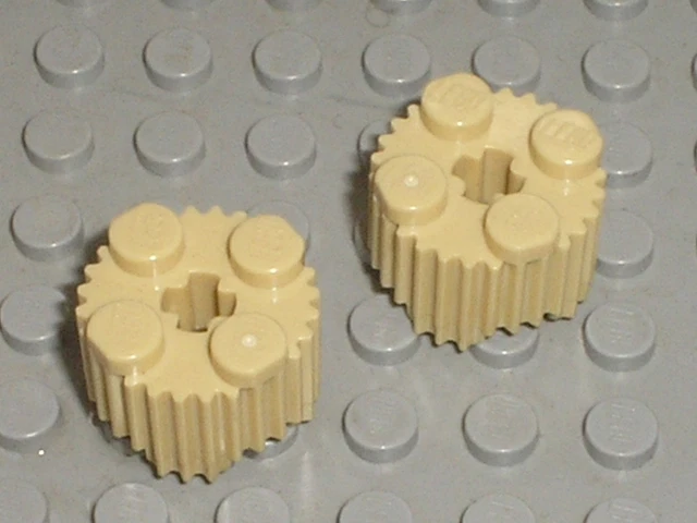 5 X LEGO Tan Brick Round with Grille ref 92947 / set 7985 70596 70749 ...