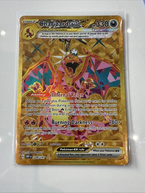 POKÉMON TCG CHARIZARD EX Sv03: Obsidian Flames Hyper Rare Card 228/197 ...