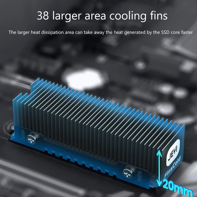 RADIATORE DISSIPATORE DI calore SSD M.2 NVME con pad termico 237 W/mk ...