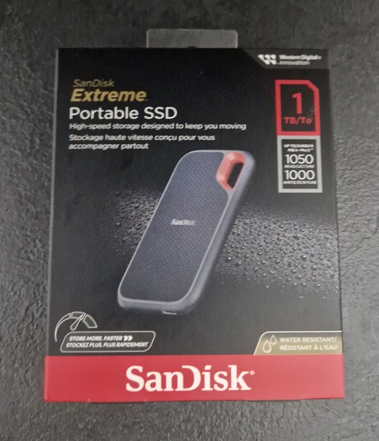 SANDISK EXTREME V2 1TB USB-C Portable External SSD (SDSSDE61-1T00-G25) £89.99 - PicClick UK